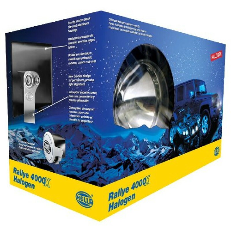 Farol de Milha HELLA KIT Rallye 4000X Halogênio - Unitário