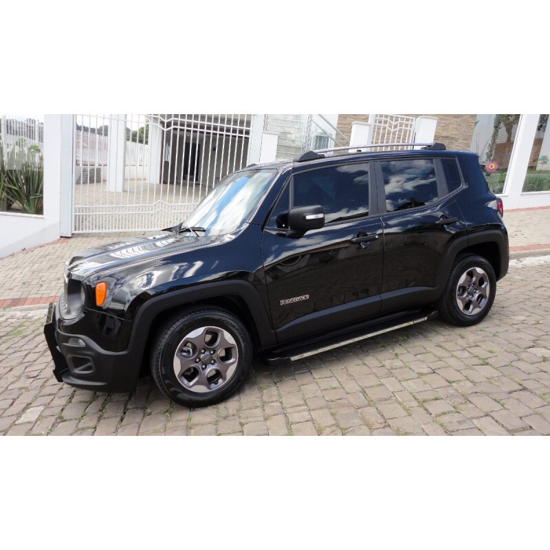 Estribo Plataforma para Jeep Renegade com lateral Cromada