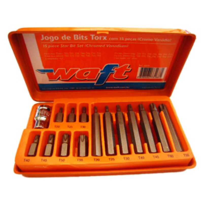 Jogo de Bits Torx 15 peças / Kit Bits / Chave Bits / Chave Torx - Ref ...