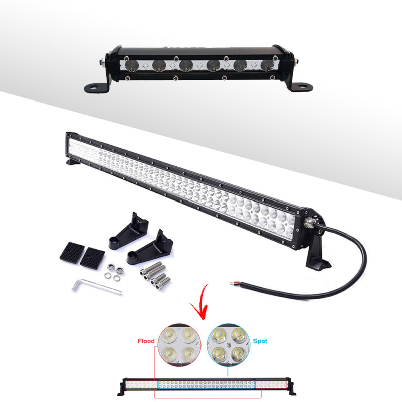 Barra de Led 240 W 80 leds 1,05 mts - Grátis: Barra de LED compacta ...