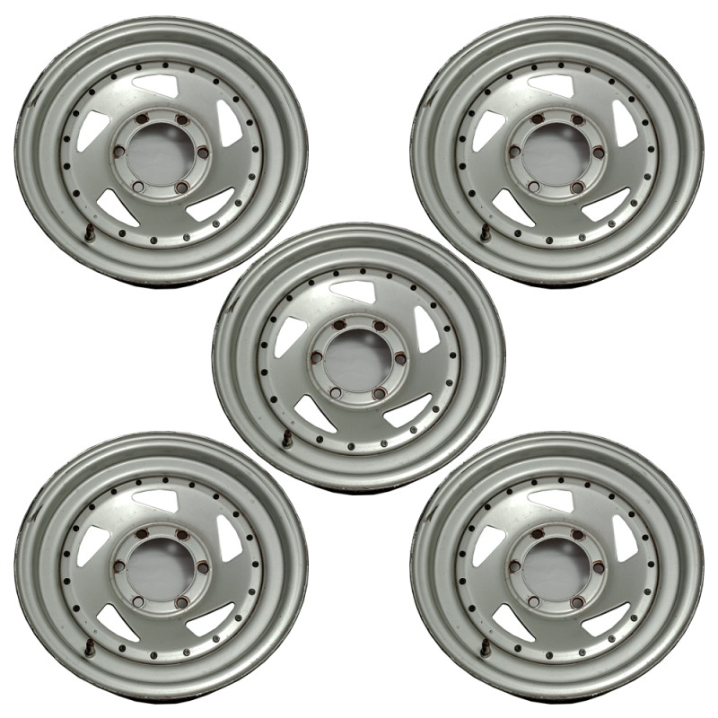 Jogo com 5 Rodas Mangels 15x7 6 furos de 139,7 - Troller, L 200, toyota ...