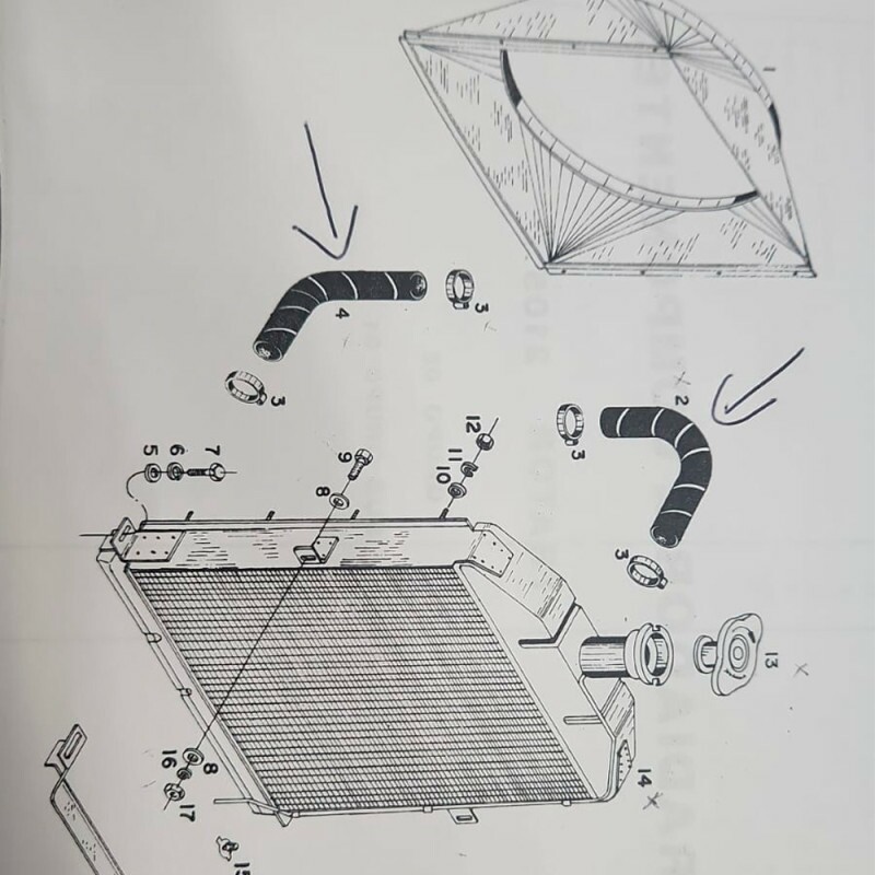 Mangueira inferior e superior CBT 2105 8060 Radiador (kit)