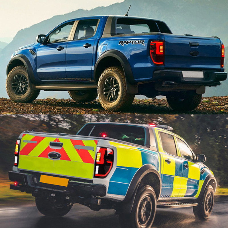 Lanterna Led Traseira Fumê Ford Ranger Raptor 2013 A 2023