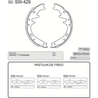 Sapata - 280x57 - Dodge Dakota - SW 429
